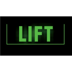Durable Lift LED Sign Board GFSL 24 | Green Emergency Lift LED Sign ...