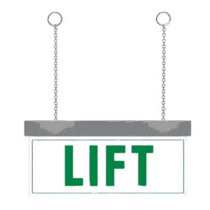 Durable Lift LED Sign Board GFSL 24 | Green Emergency Lift LED Sign ...